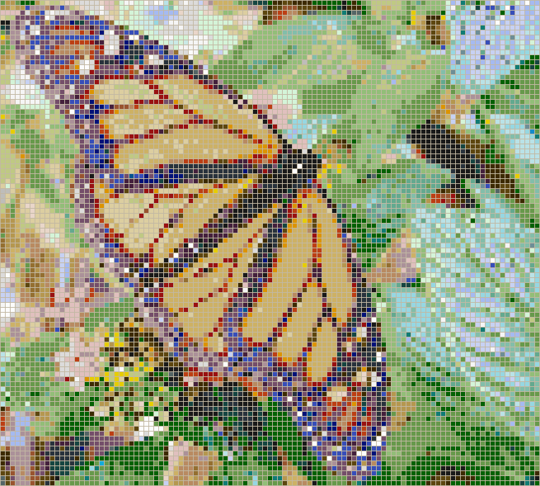 Monarch Butterfly Mosaic Tile Art